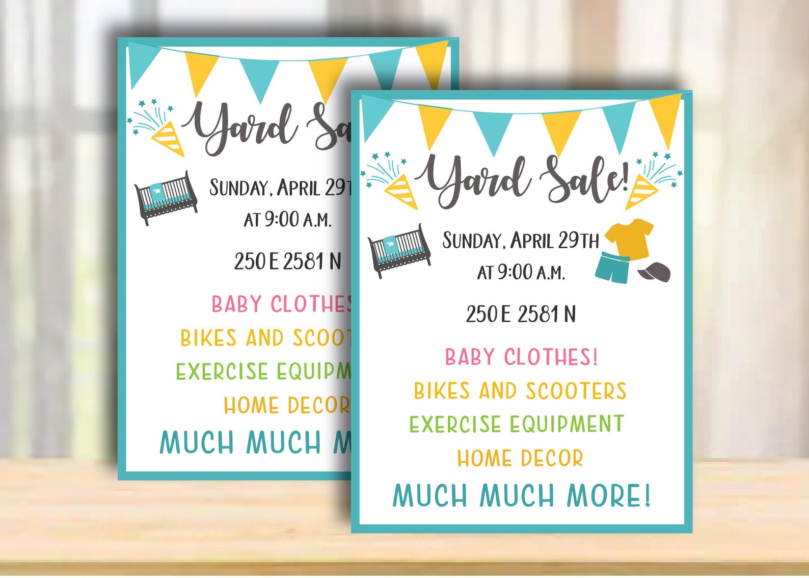 Yard Sale Template / Yard Sale Printable / Yard Sale Poster / Garage ...