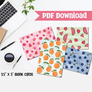 Printable Cards, Printable Greeting Cards, Digital Download Blank Card ...