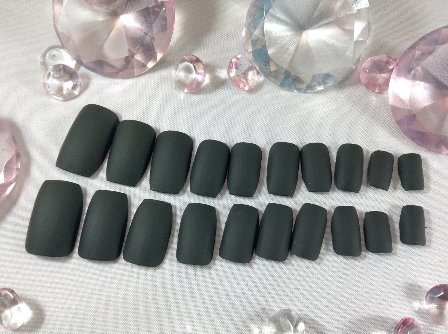 Matte Press on Nails,fake Nails,false Nails,glue on Nails,coffin Nails ...