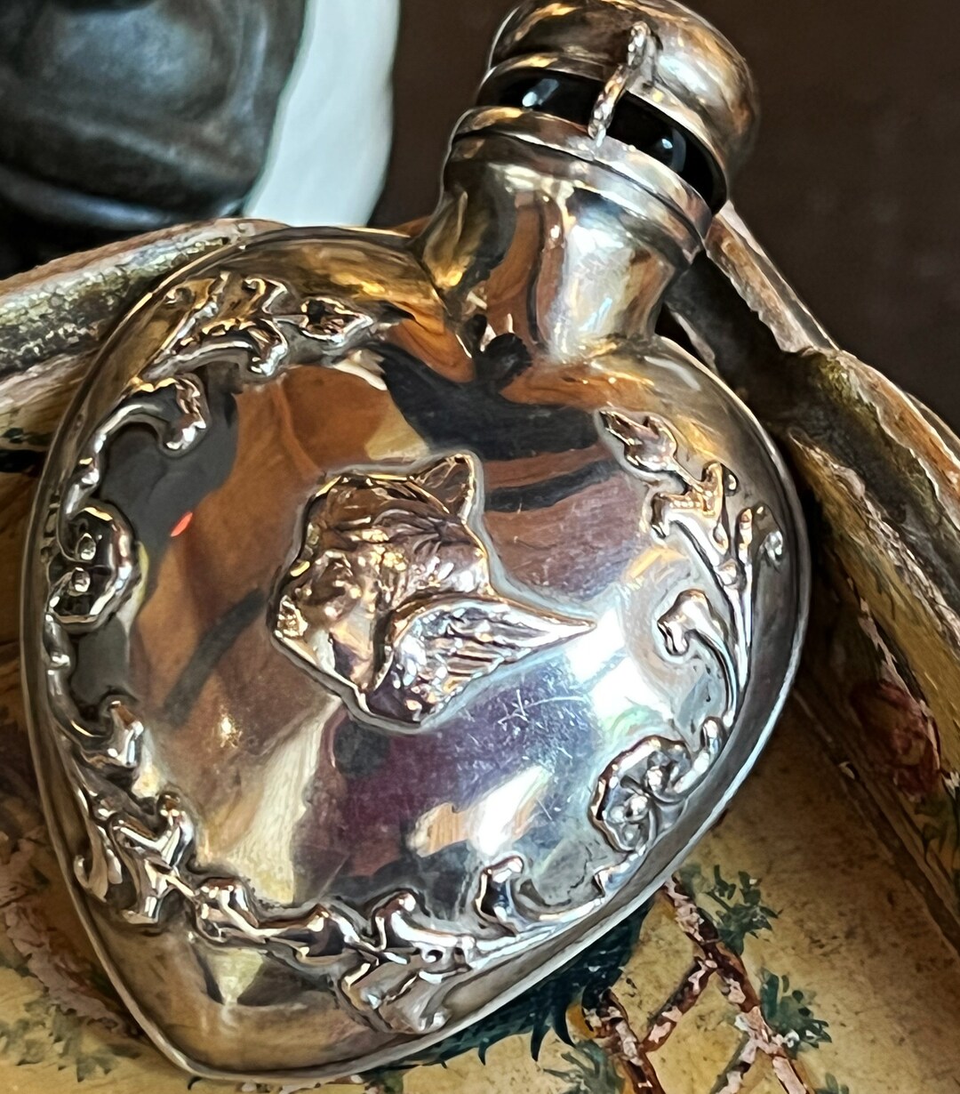 Fine Antique English Silver Heart Flacon - Etsy
