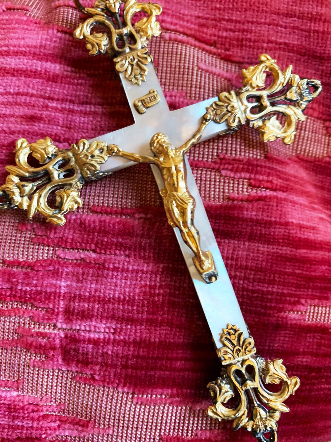 Antique French Crucifix First Communion - Etsy