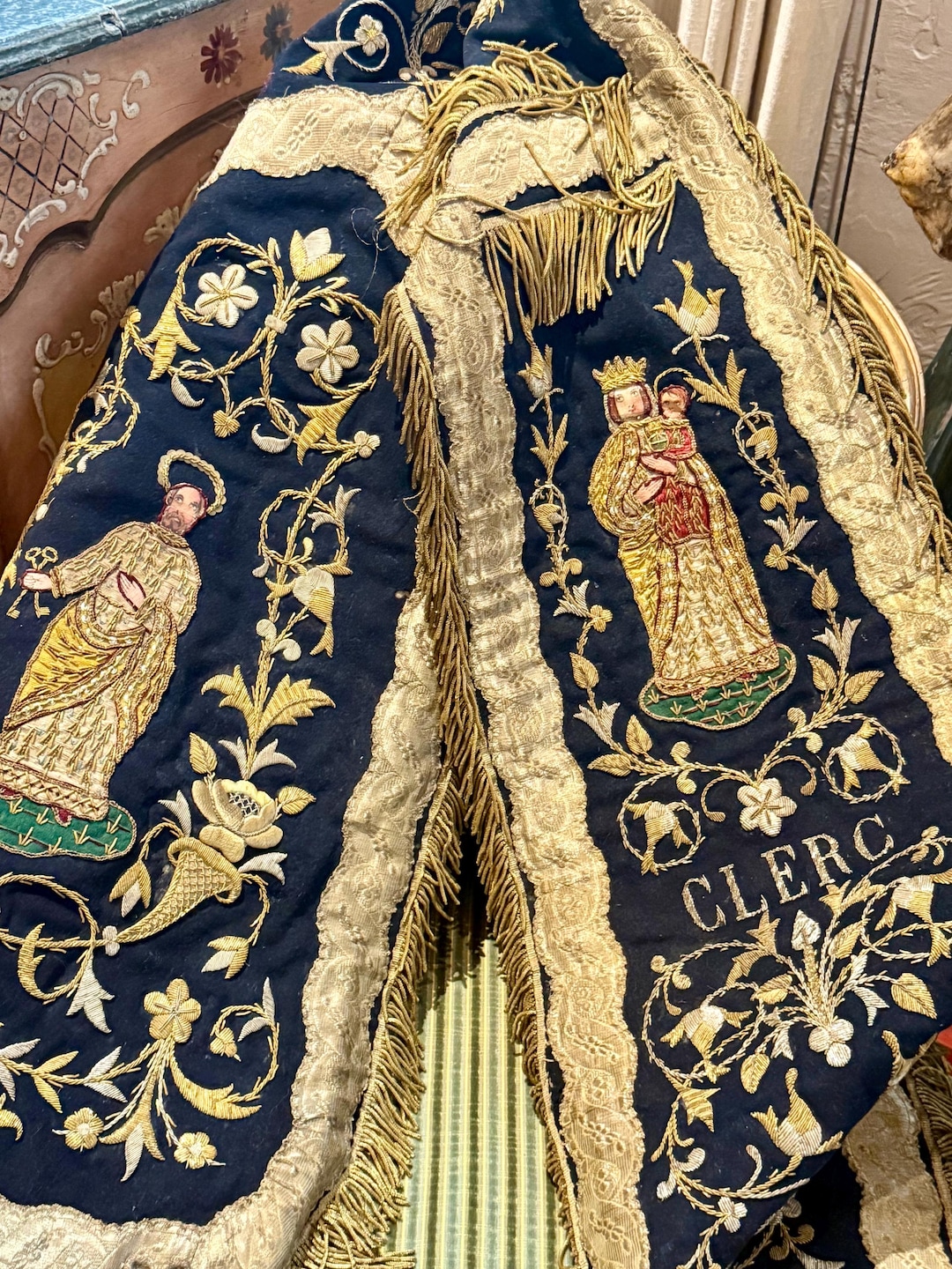 Magnificent Antique French Giltwork Processional Banner - Etsy