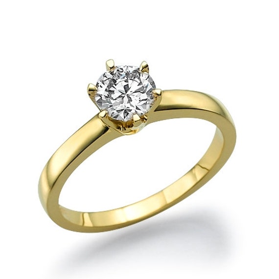 Solitaire Engagement Ring Solitaire Ring Solitaire | Etsy