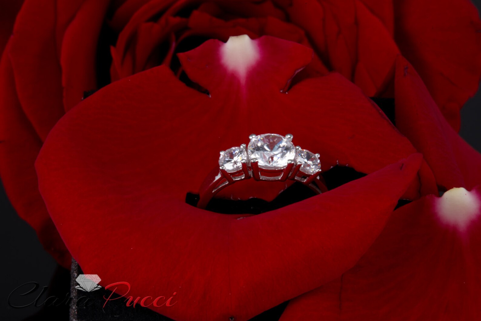 ROUND Cut 3 Stone Wedding Ring 3 Stone Wedding Band Three - Etsy