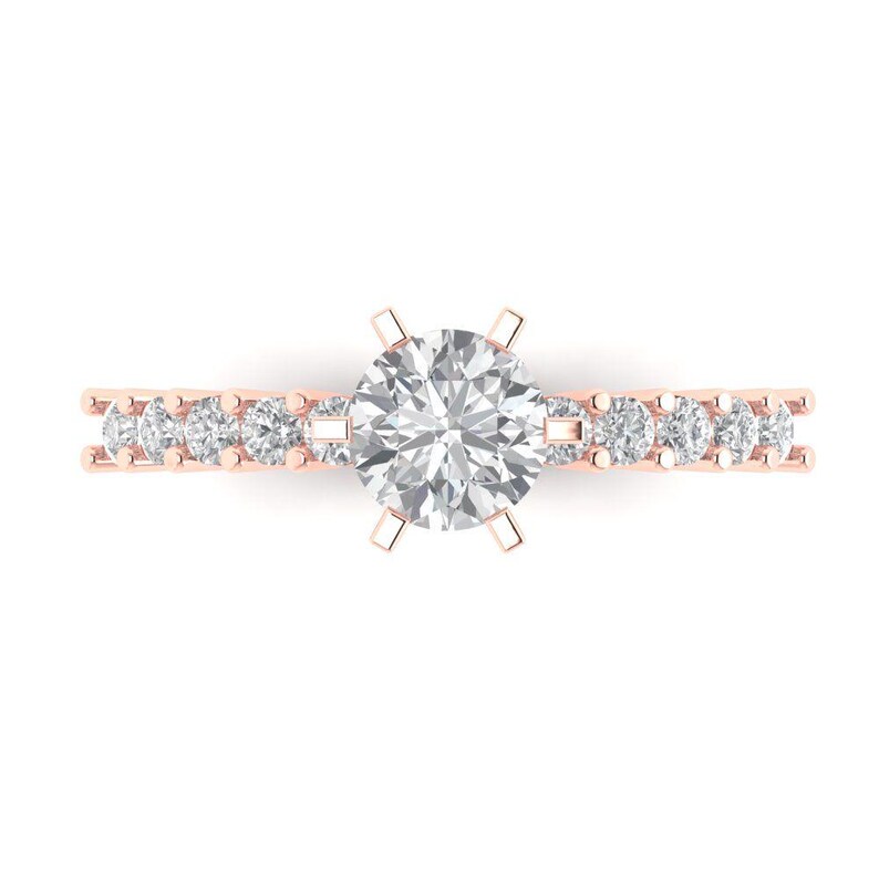 Real Wedding Ring, Real Wedding Band, Real Engagement Ring, 1.20CT ...