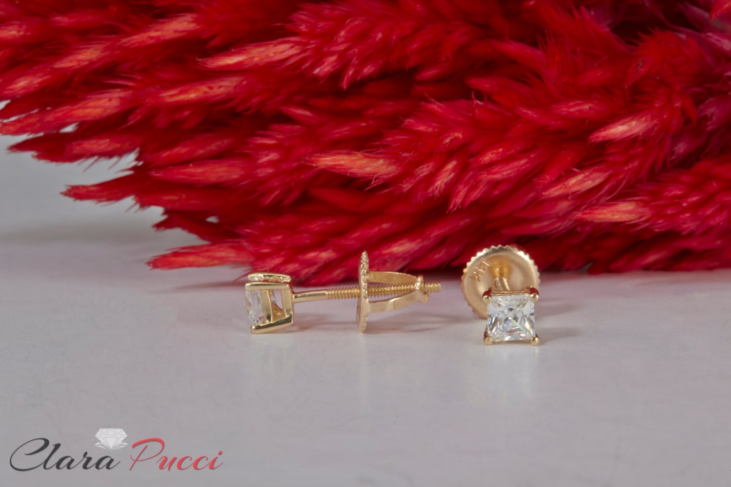 Gold Studs Set Gold Studs Studs Set for Bride Earrings 0.5 - Etsy