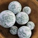 Chinoiserie Rag Balls, Sage Green and White, Spring Home Decor Accents ...