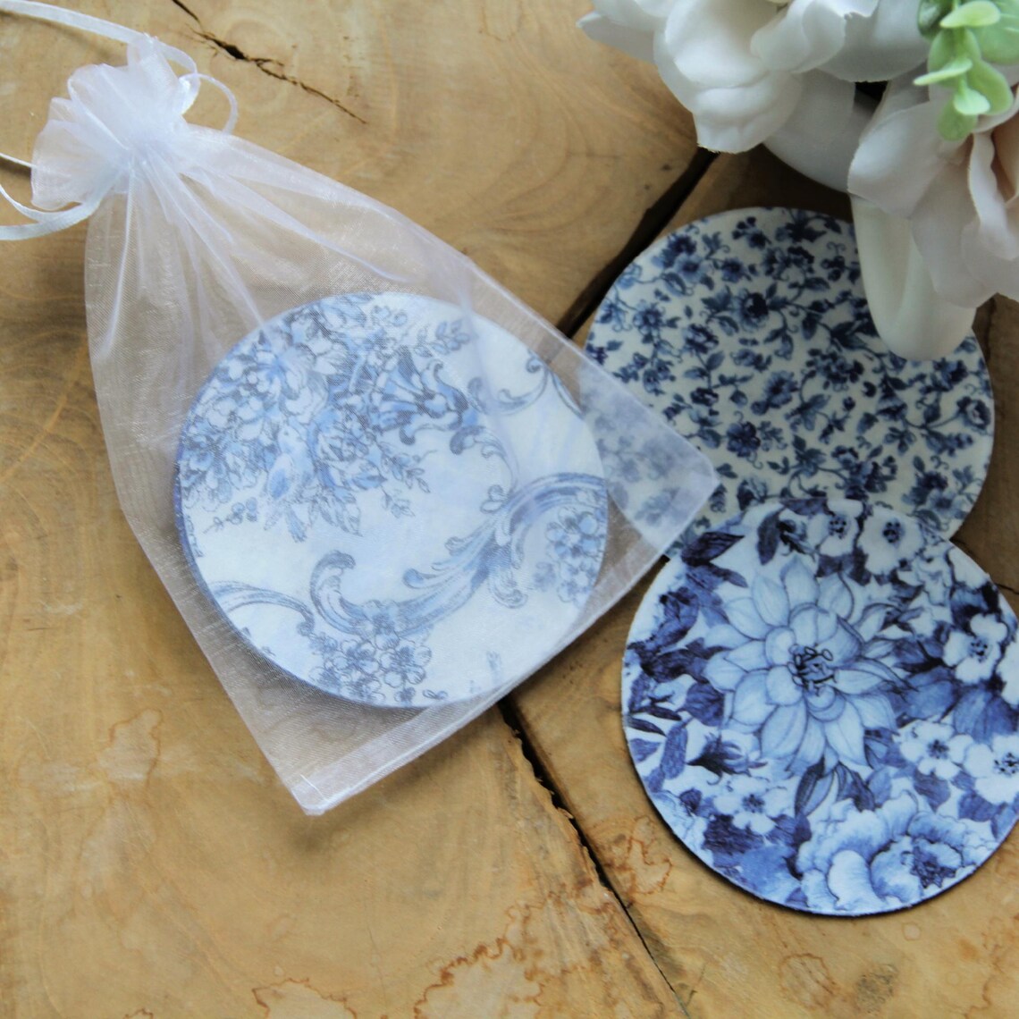 Chinoiserie Inspired Coasters, Set of 4 - Etsy