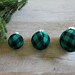Green and Black Buffalo Plaid Christmas Ornaments. Modern Christmas ...
