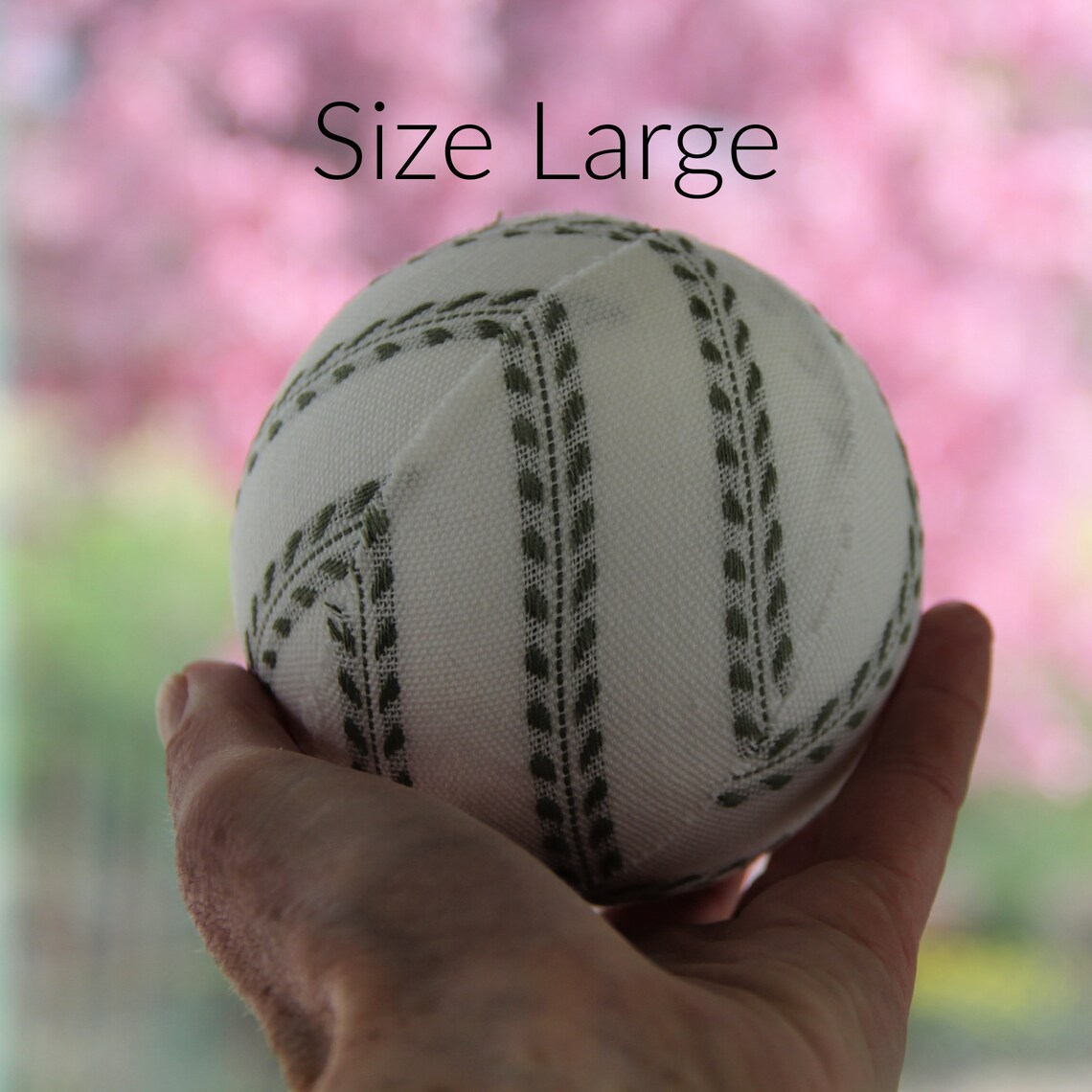 Green Toile Fabric Rag Balls: French Country Bowl Fillers - Etsy