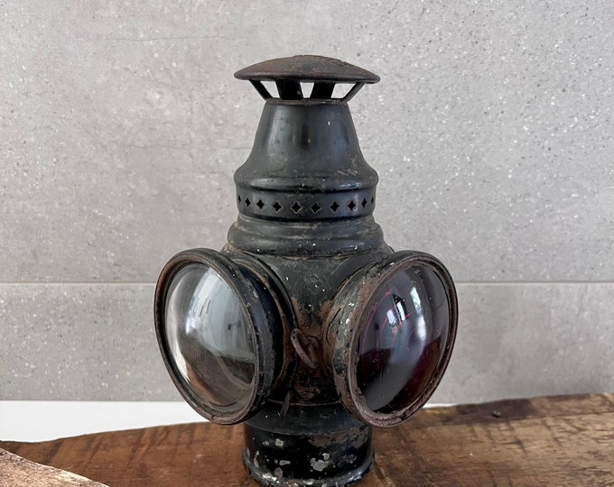 Vintage Early 1900s ADLAKE COACH LANTERN, Antique Carriage Lamp, 2 ...