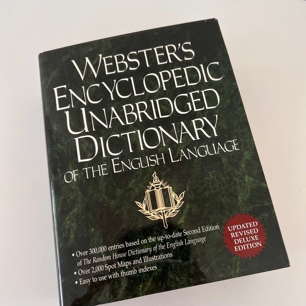 Webster's Dictionary - Etsy