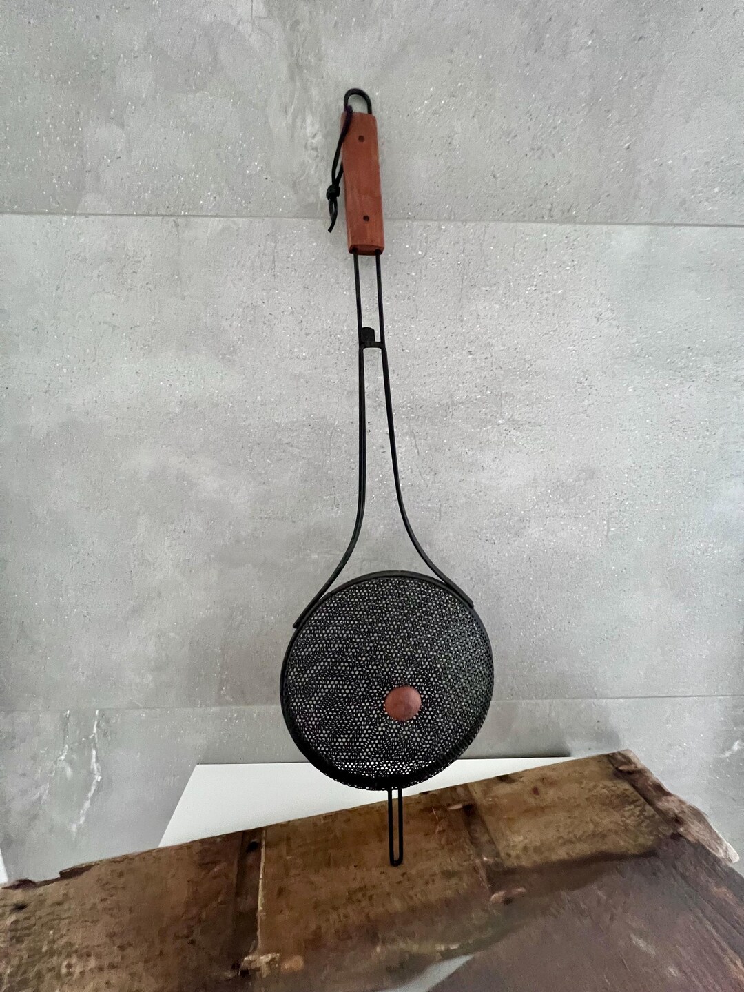 Vintage POPCORN MAKER, Fireplace Fire Pit Popcorn Popper, Metal Mesh ...