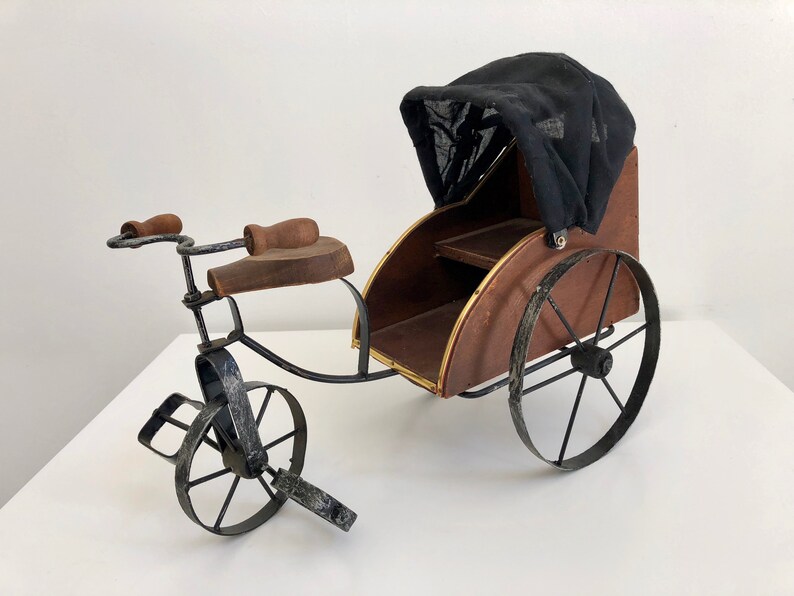 Vintage REPRODUCTION BICYCLE & CART Home Decor Display Item - Etsy