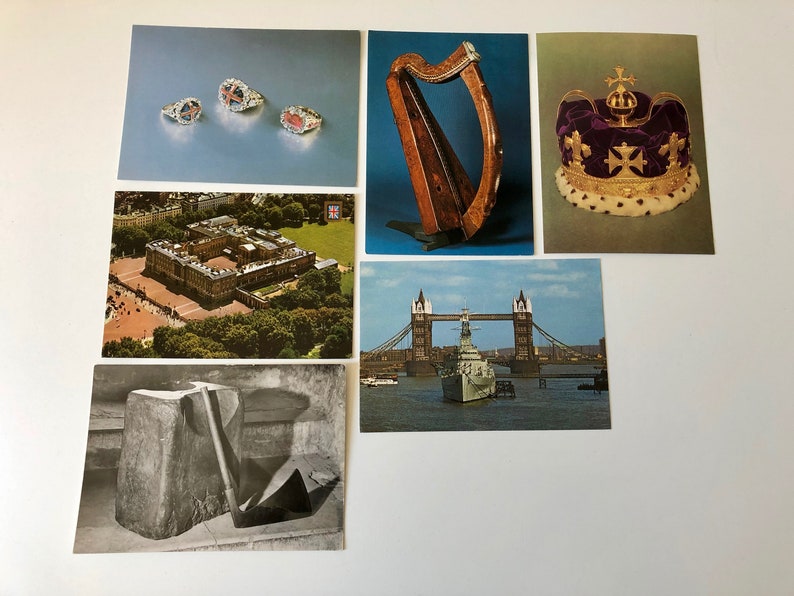 Vintage British Landmarks Postcards: 1970s London & Wales (set of 6) - Etsy