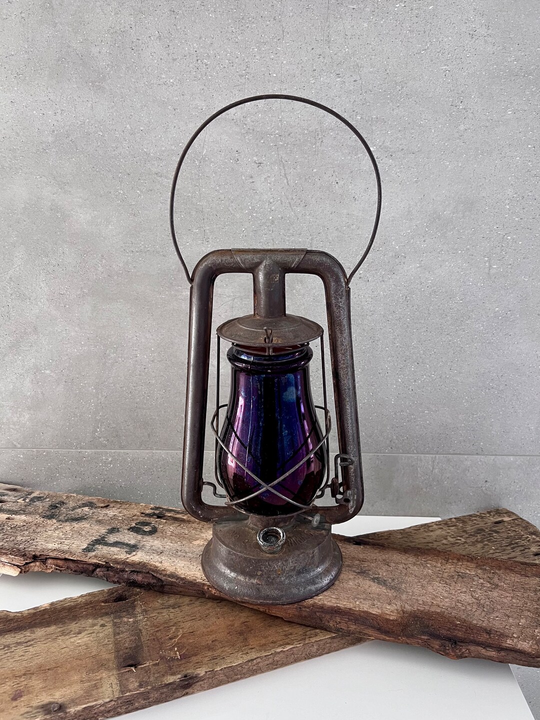 Vintage Tall EMBURY RUSTIC LANTERN, Antique 1920s Lantern, Distressed ...