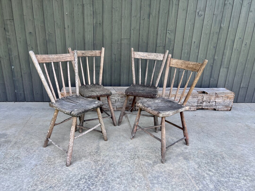 Vintage Free Shipping Rustic chicken Coop CHAIRS, Early 1900s Primitive ...
