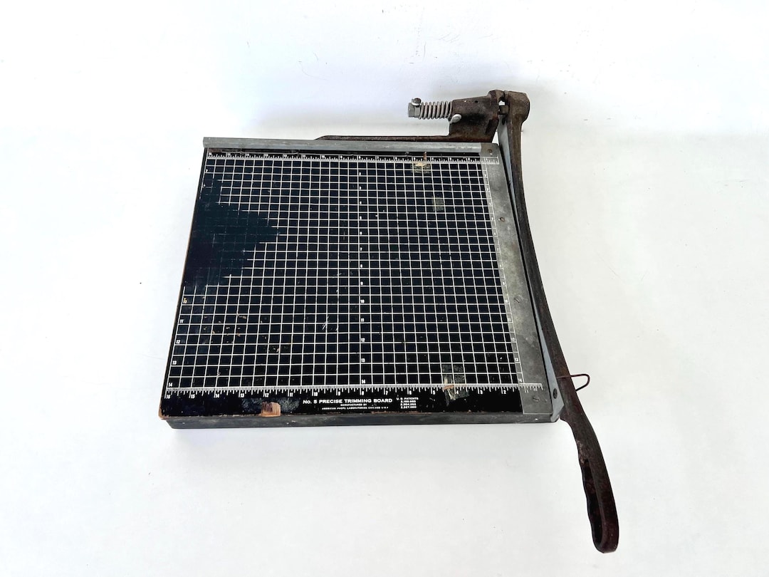 Vintage 1940s Industrial Paper Cutter, American Photo Laboratories ...