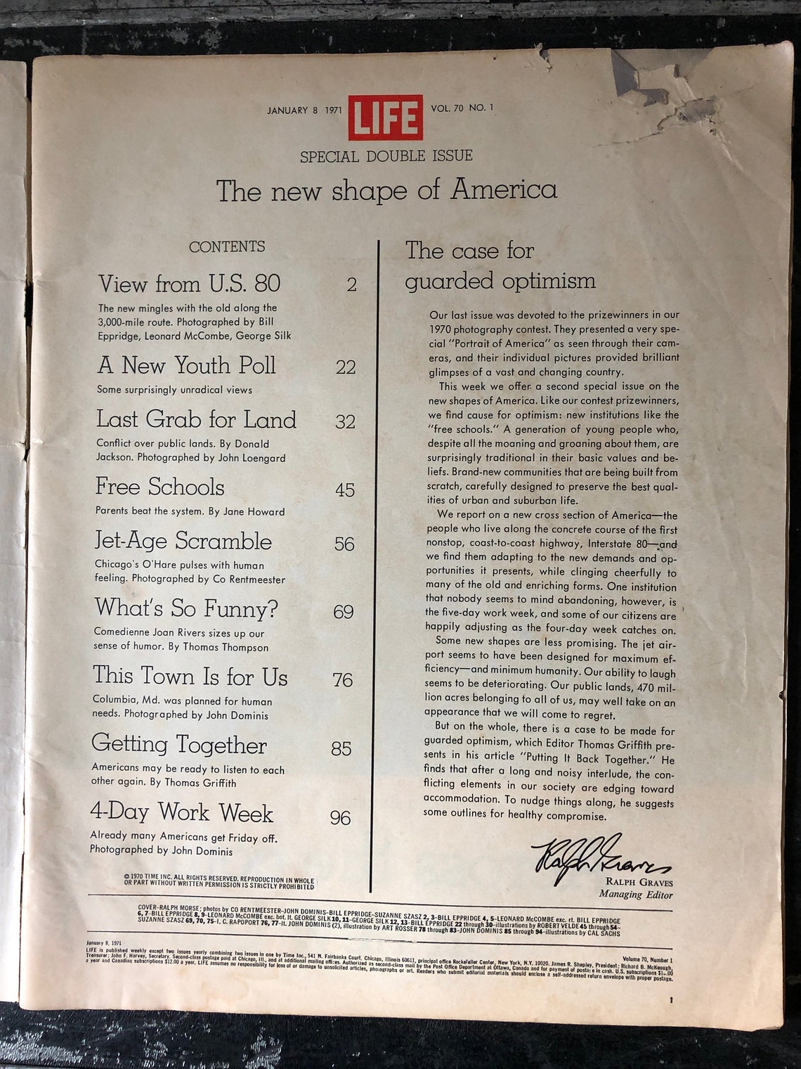 Vintage 1971 LIFE MAGAZINE January 1971 Two-In-One-Issue | Etsy