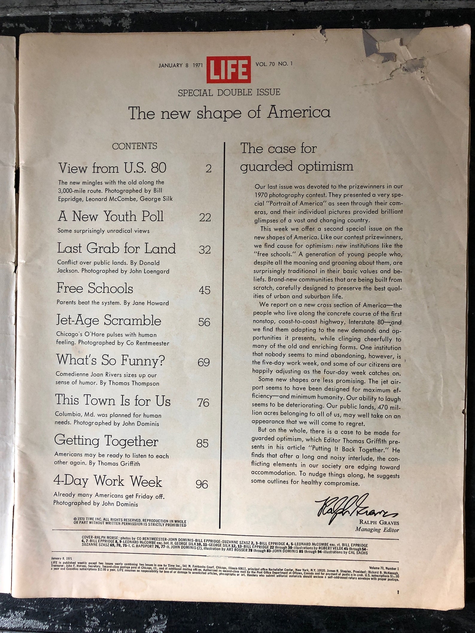 Vintage 1971 LIFE MAGAZINE January 1971 Two-In-One-Issue | Etsy