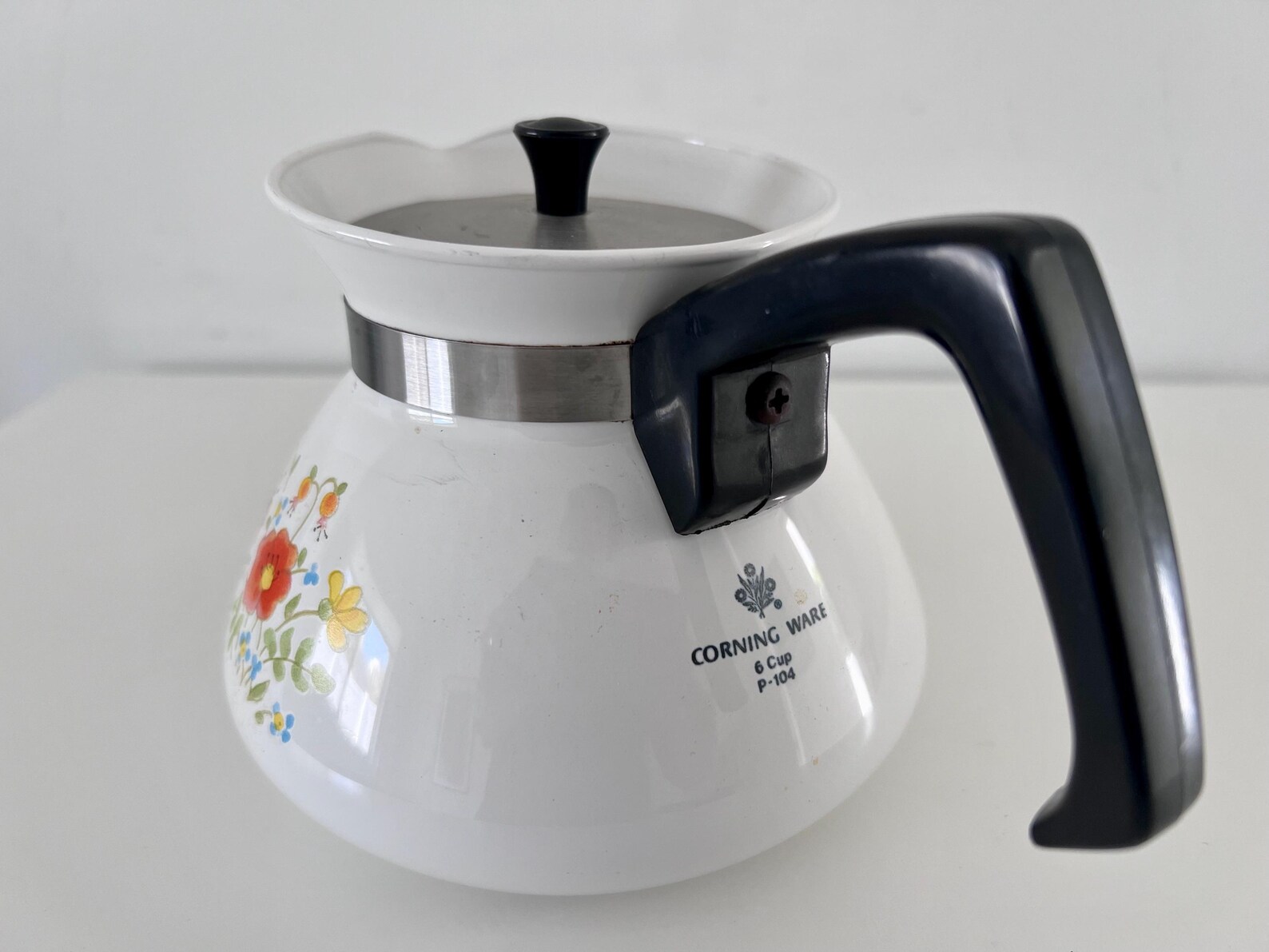 Vintage Corning Ware Teapot: 6-cup, Blue Cornflower or Wildflowers - Etsy