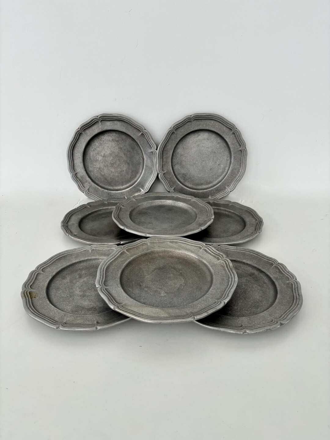 Vintage Large PEWTER SIDE PLATE, Wilton Armetale Pewter Plate, 8.5 ...
