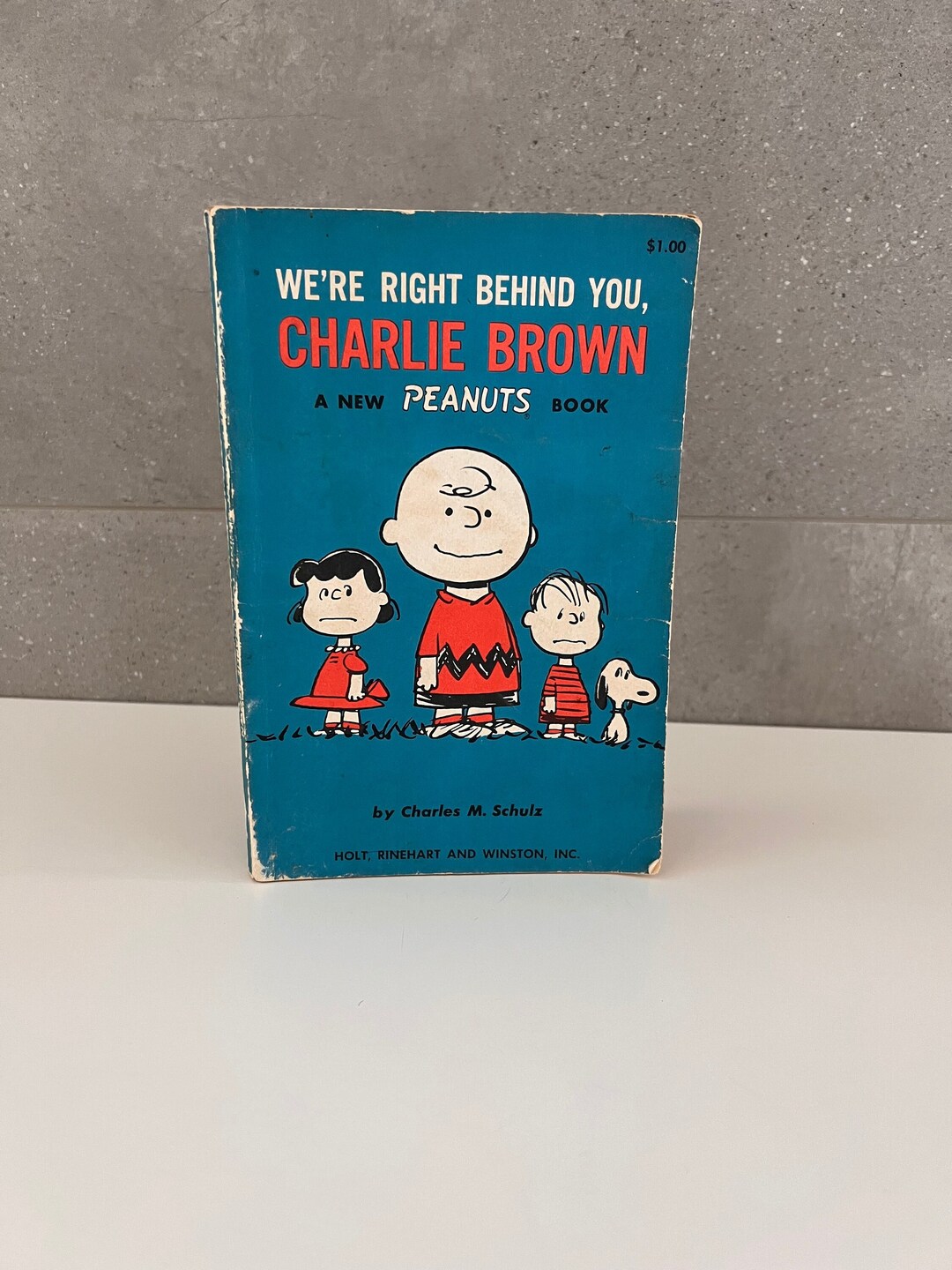 Vintage 1964 PEANUTS CHARLIE BROWN Book, we're Right Behind You Charlie ...
