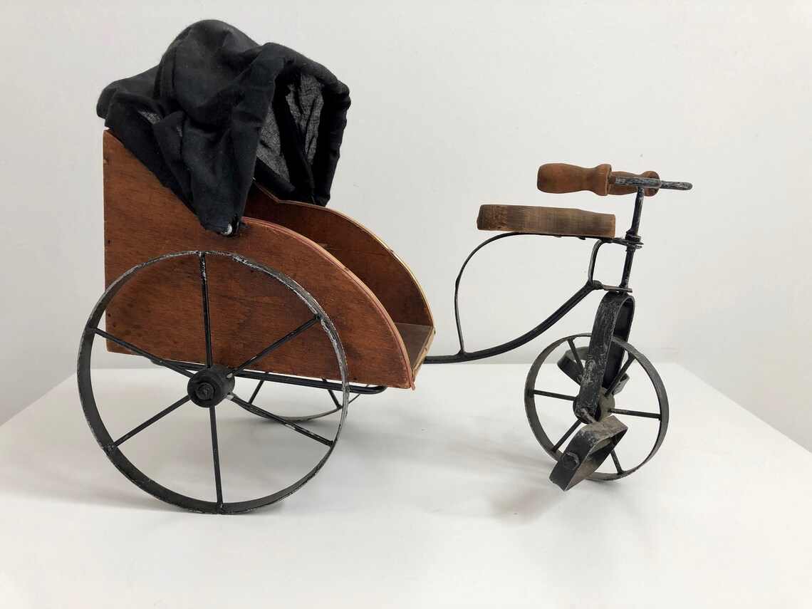 Vintage REPRODUCTION BICYCLE & CART Home Decor Display Item - Etsy