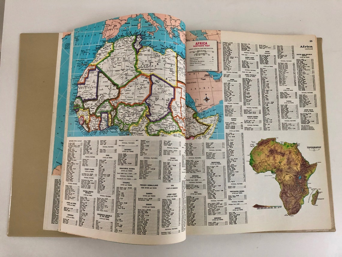 Vintage 1970 HAMMOND WORLD ATLAS New Perspective Edition | Etsy