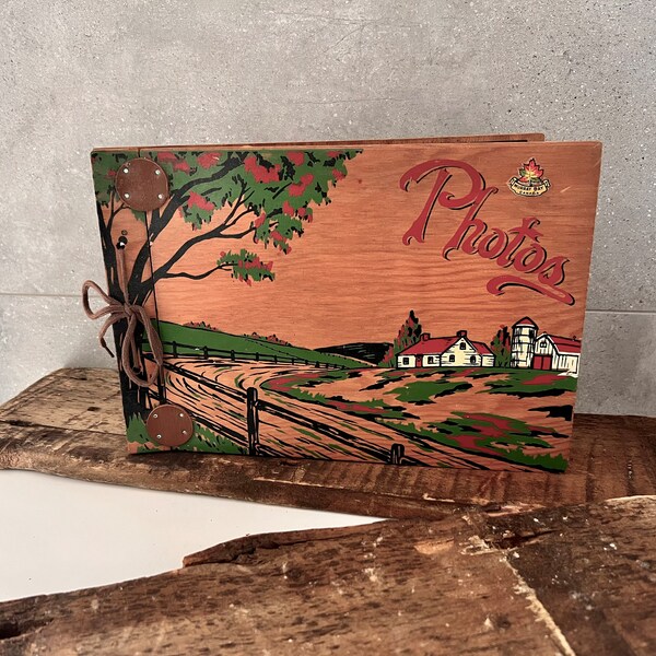 Antique Wood Photo Album - Etsy
