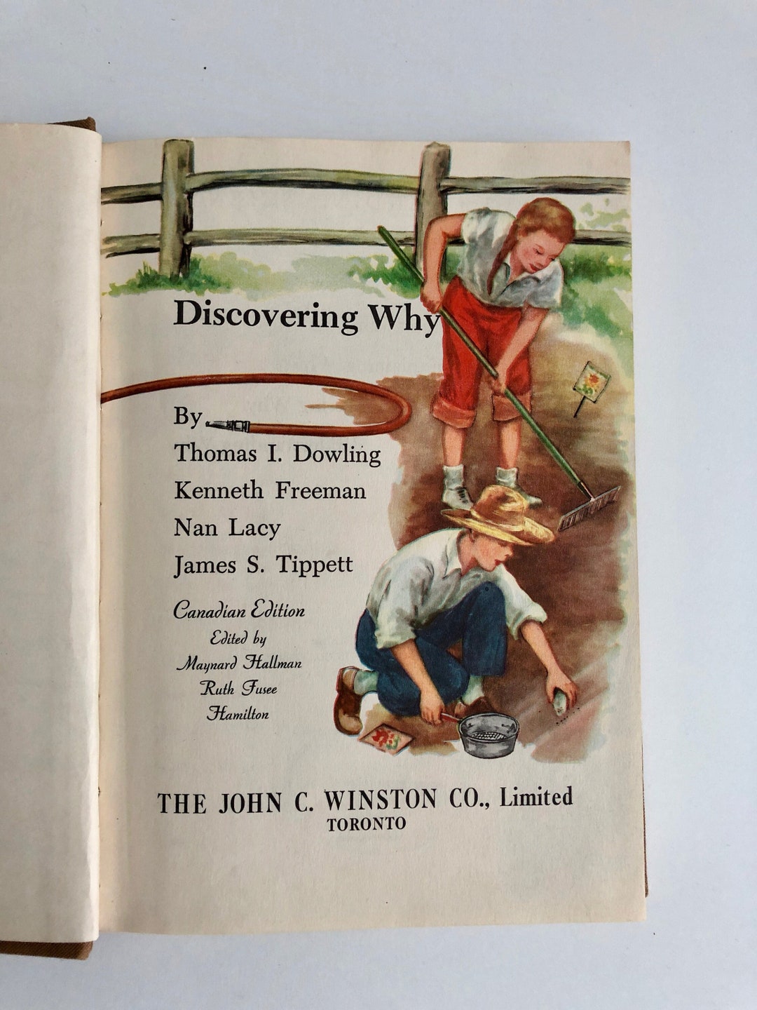 Vintage 1952 DISCOVERING WHY Science Text Book, Children's Student Text ...