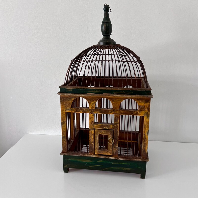Antique Bird Cage - Etsy
