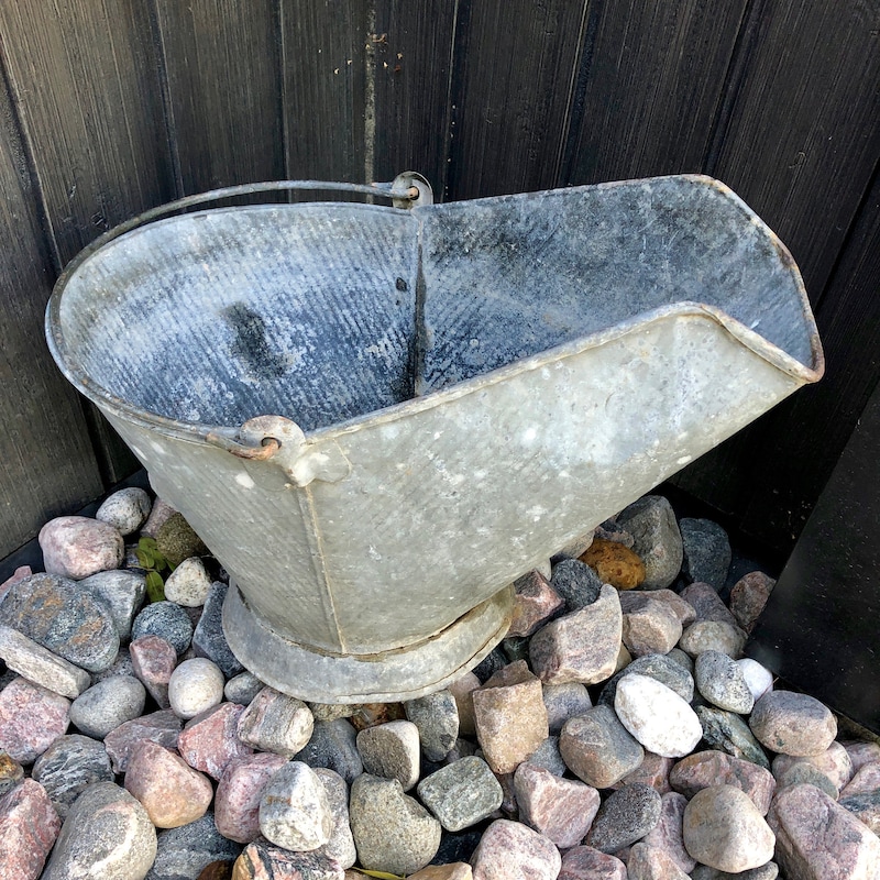 Galvanized Bucket - Etsy