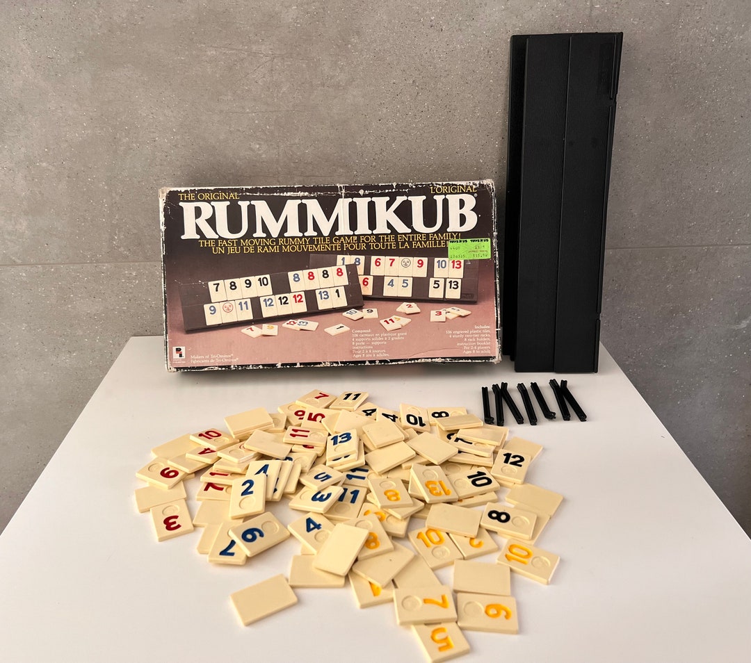 Vintage 1980 RUMMIKUB GAME, Rummy Tile Game, Playtoy Industries, Family ...
