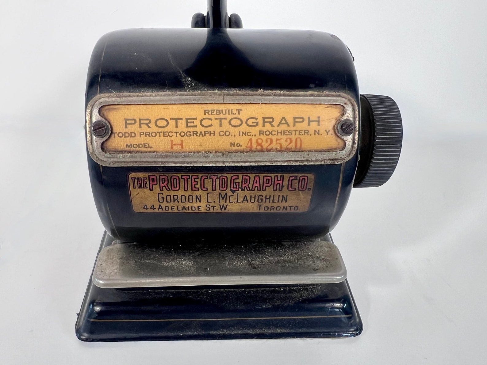 Vintage 1913 Protectograph Cheque Protector: Antique Office Decor - Etsy