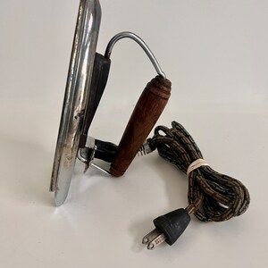 Vintage SAMSON FOLD-AWAY Iron, Electric Iron With Wood Handle, Mid ...