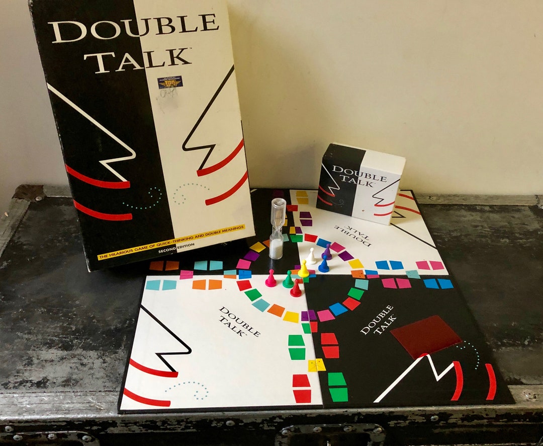 Vintage Double Talk Game: 1992 Family Word Game - Etsy