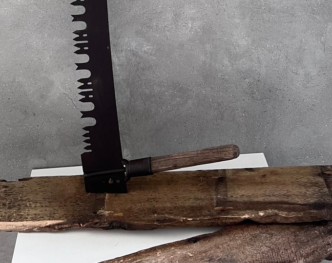 Vintage Large! 2 Man CROSS CUT SAW, Double Handle 54" Pit Logging Saw ...