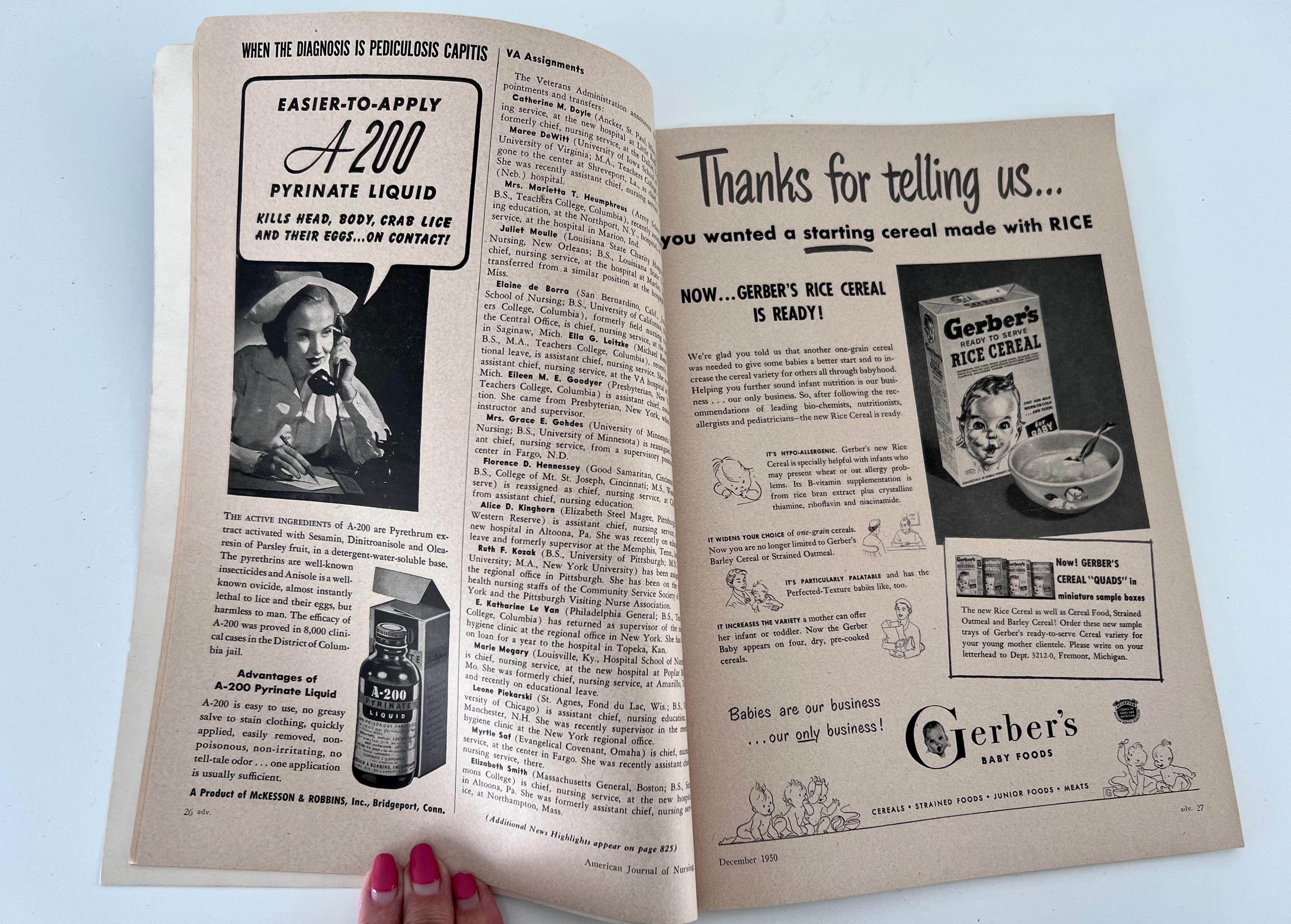 Vintage 1950 American Journal of Nursing: Christmas Edition, Medical ...