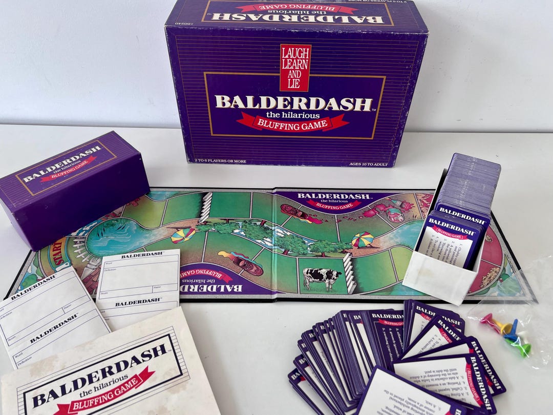 Vintage 1984 Balderdash Board Game: Family Bluffing Word Game - Etsy