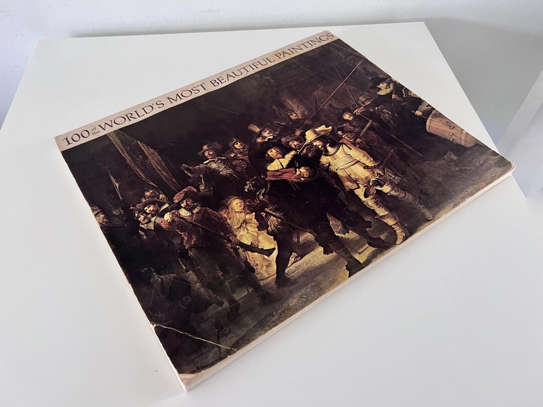 Vintage 1966 BOOK of WORLD'S MOST Beautiful Paintings, Coffee Table Art ...