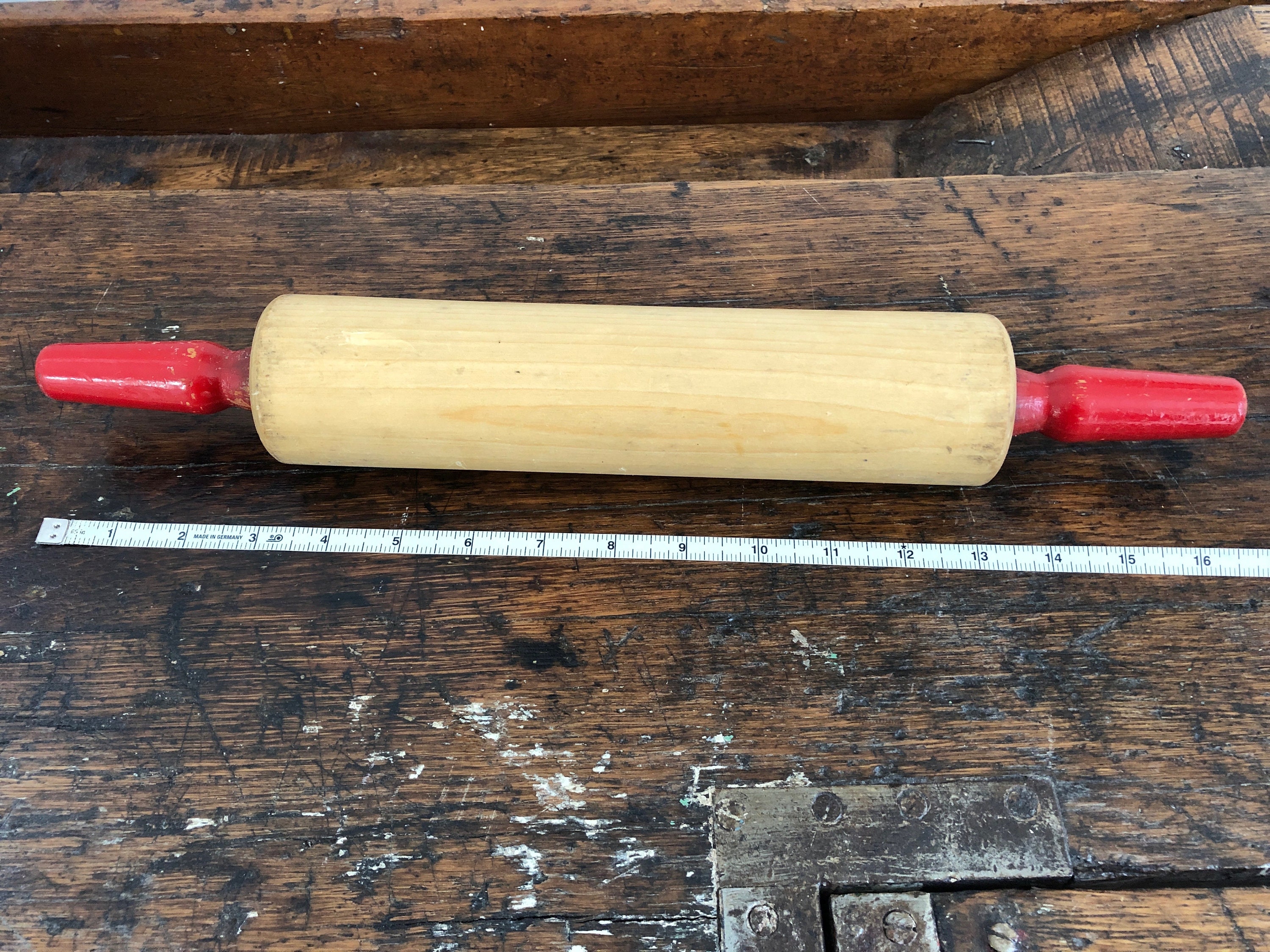 Vintage RED HANDLED ROLLING Pin Baribo Maid Rolling Pin | Etsy