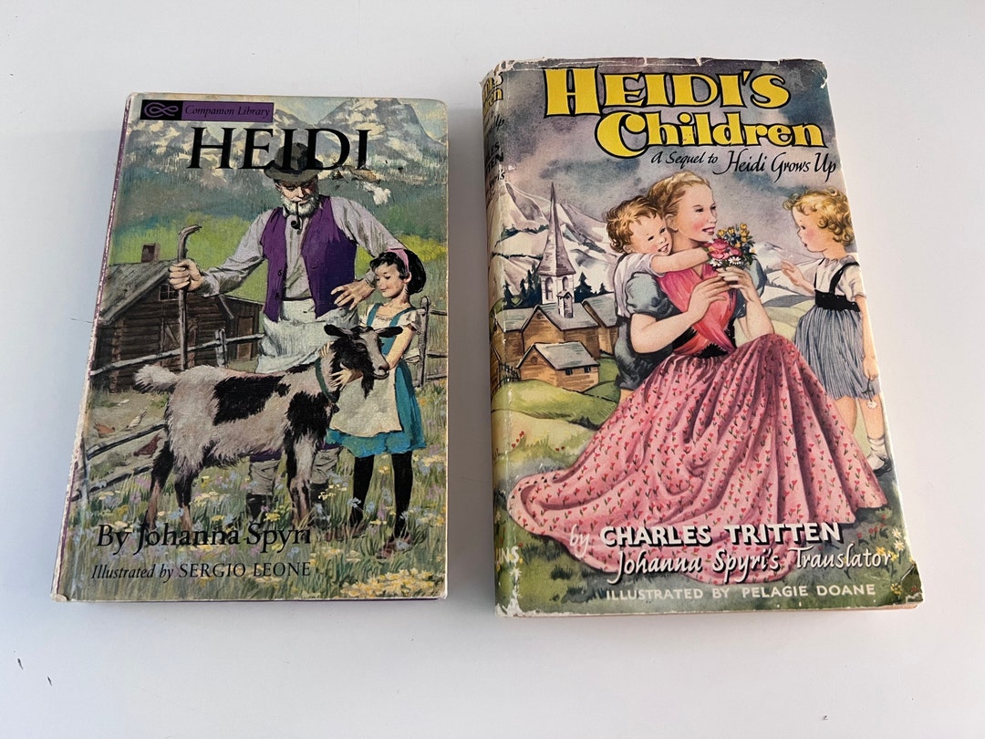 Vintage 1960s Heidi Book by Johanna Spyri - Swiss Alps Nursery Decor - Etsy