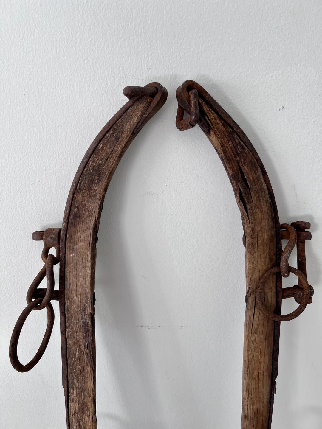 Vintage WEATHERED HORSE HAMES, Pair (2) of Horse Harness Gear, Early ...