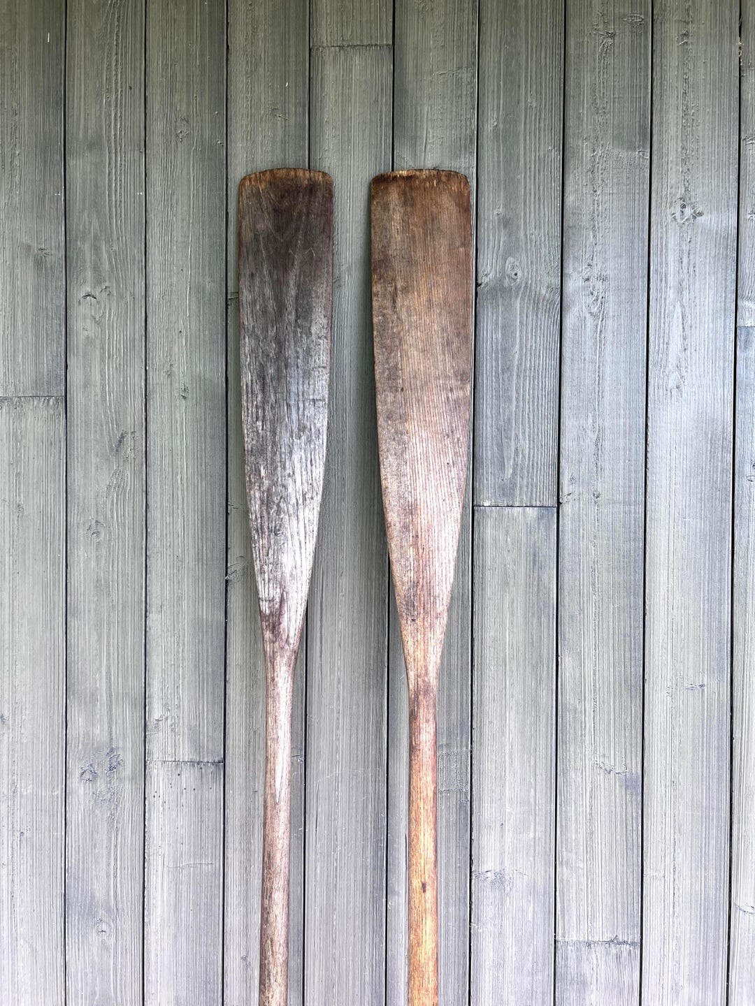 Antique Wooden Boat Oars (pair): 84" Rustic Nautical Decor - Etsy