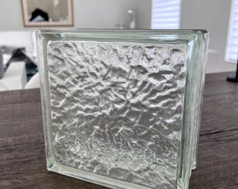 Reserved Libby 6 Glass Brick Wall Decor Square 7.5-inch Clear Glass ...