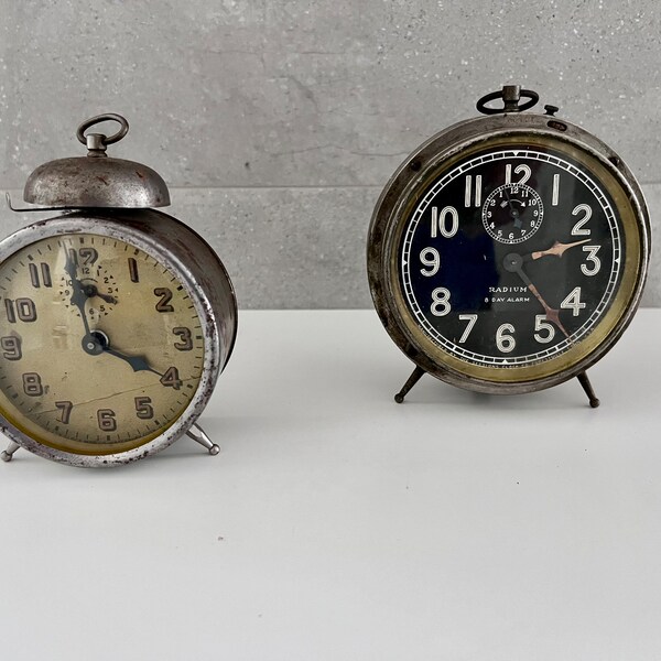 Distressed Clock - Etsy