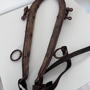 Vintage WEATHERED HORSE HAMES, Pair (2) of Horse Harness Gear, Early ...