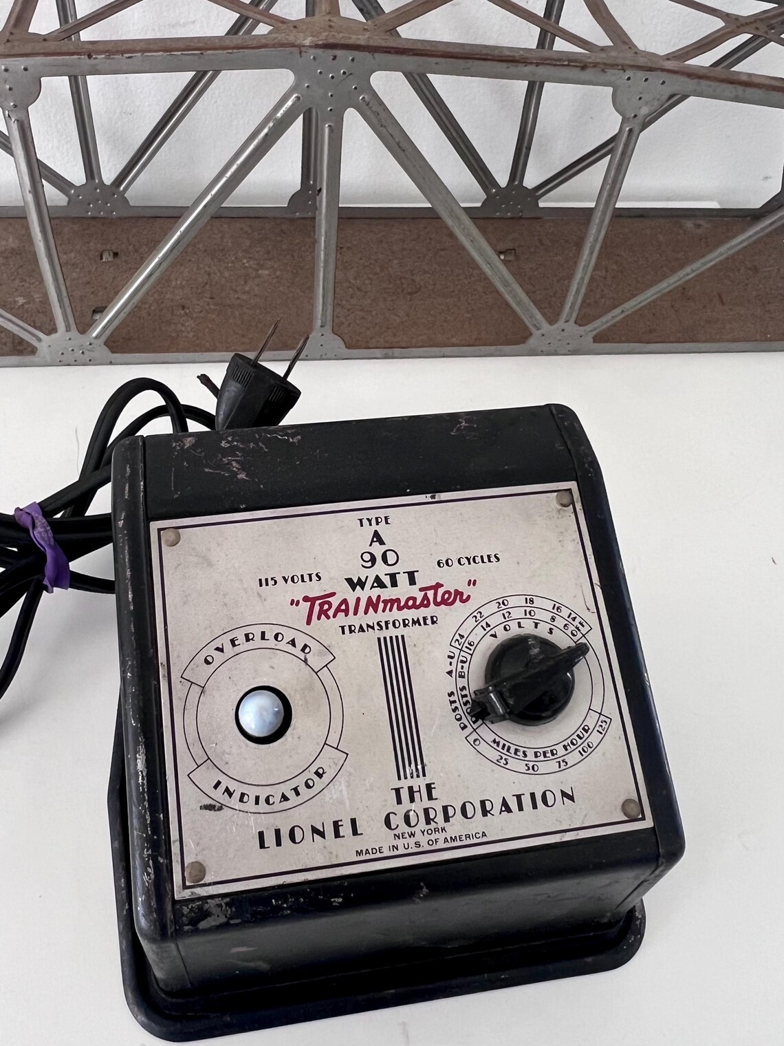 Vintage LIONEL Type A TRANSFORMER, 90 Watt "trainmaster", 1940s ...