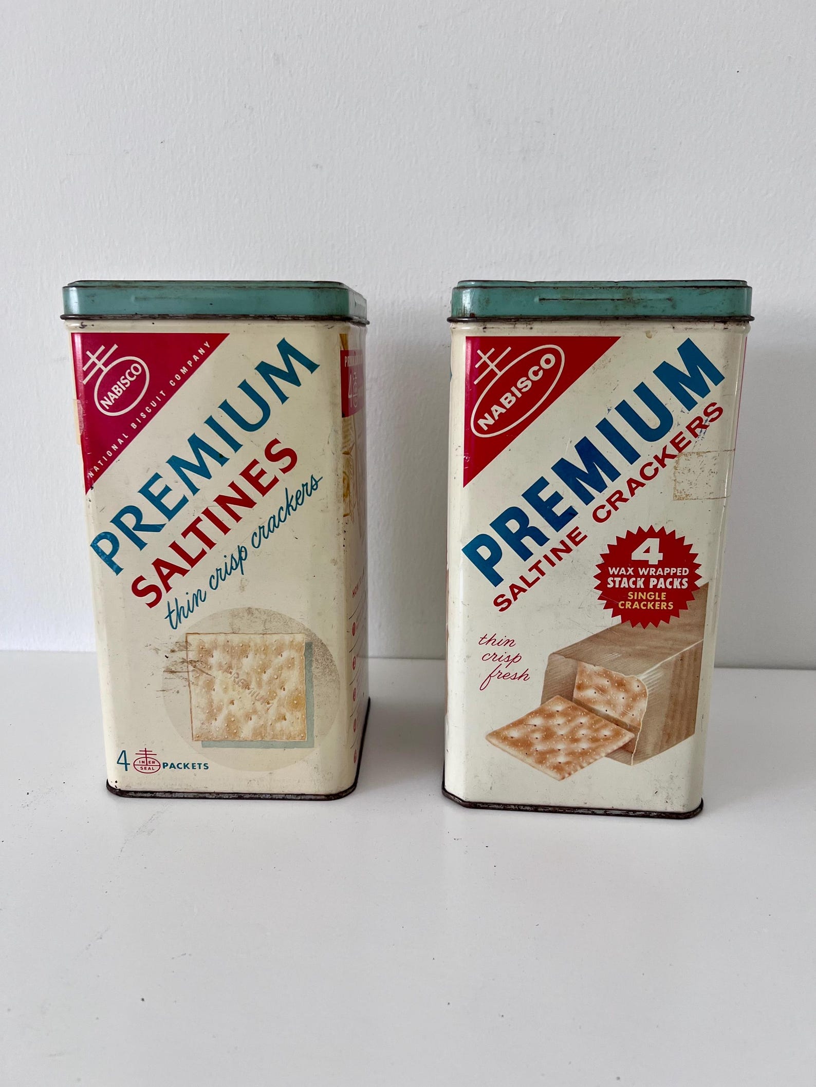 Vintage NABISCO Saltine Crackers Tin: 1960s Retro Kitchen Decor - Etsy